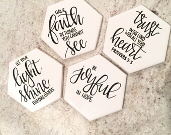 Unique bible verse coasters related items | Etsy