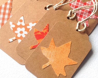 Leaf gift tags | Etsy