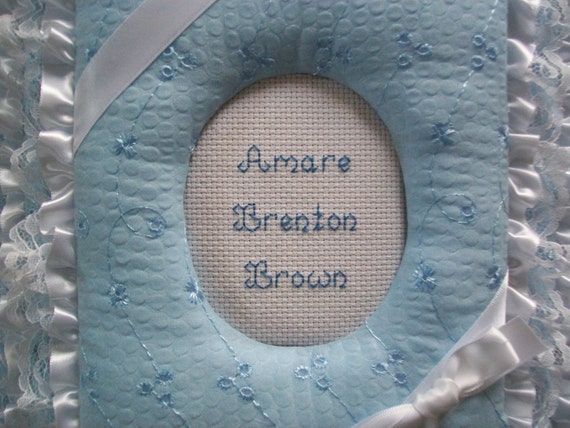 BABY BOY / GIRL Eyelet Custom Personalized Fabric Photo Album