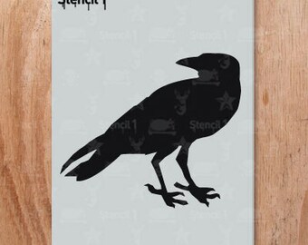 Raven stencils | Etsy