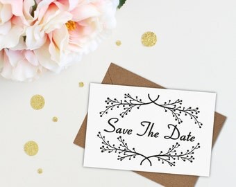 Save the date stamp | Etsy
