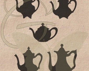 Teapot silhouette | Etsy