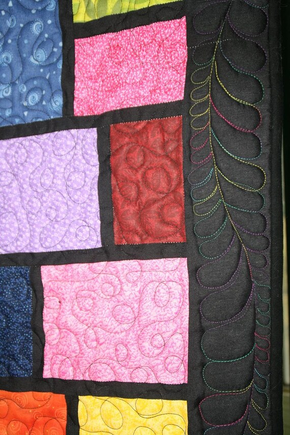 Stained Glass Quilt PDF Pattern in multiple sizes Window to
