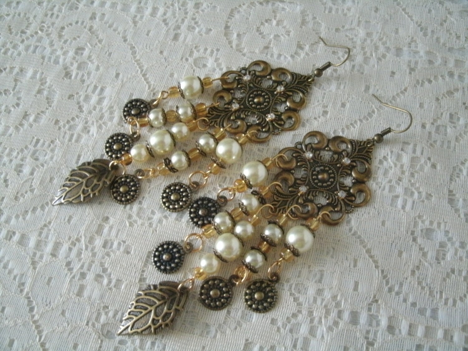 Medieval Earrings medieval jewelry renaissance by Sheekydoodle