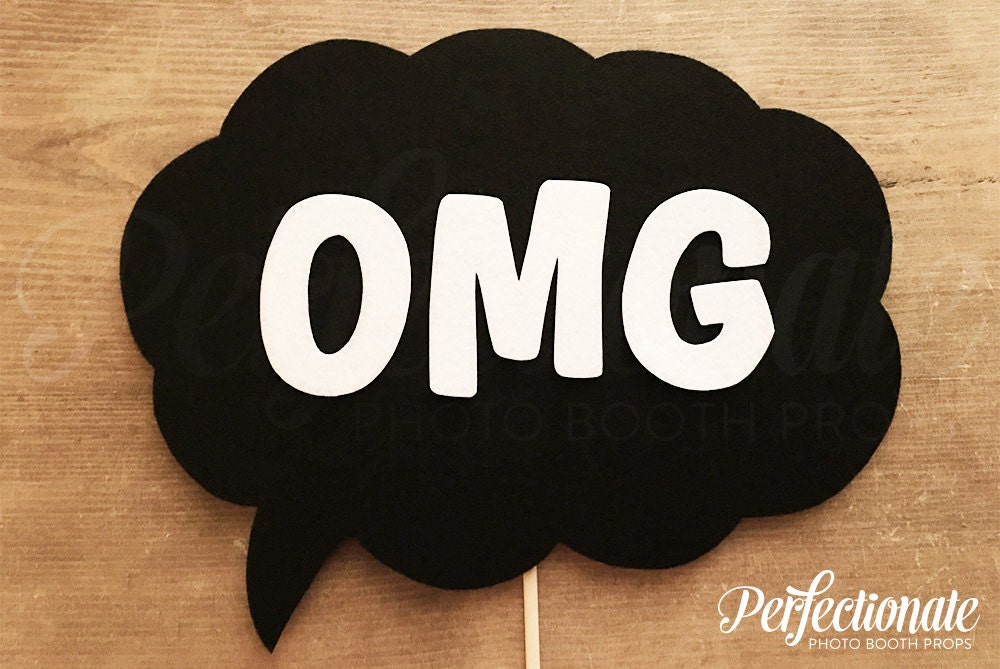OMG Photo Booth Prop OMG Sign Prop