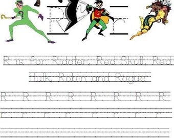 Letter tracing | Etsy