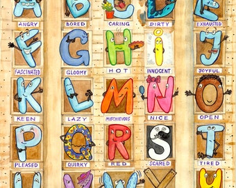 Weird letters | Etsy