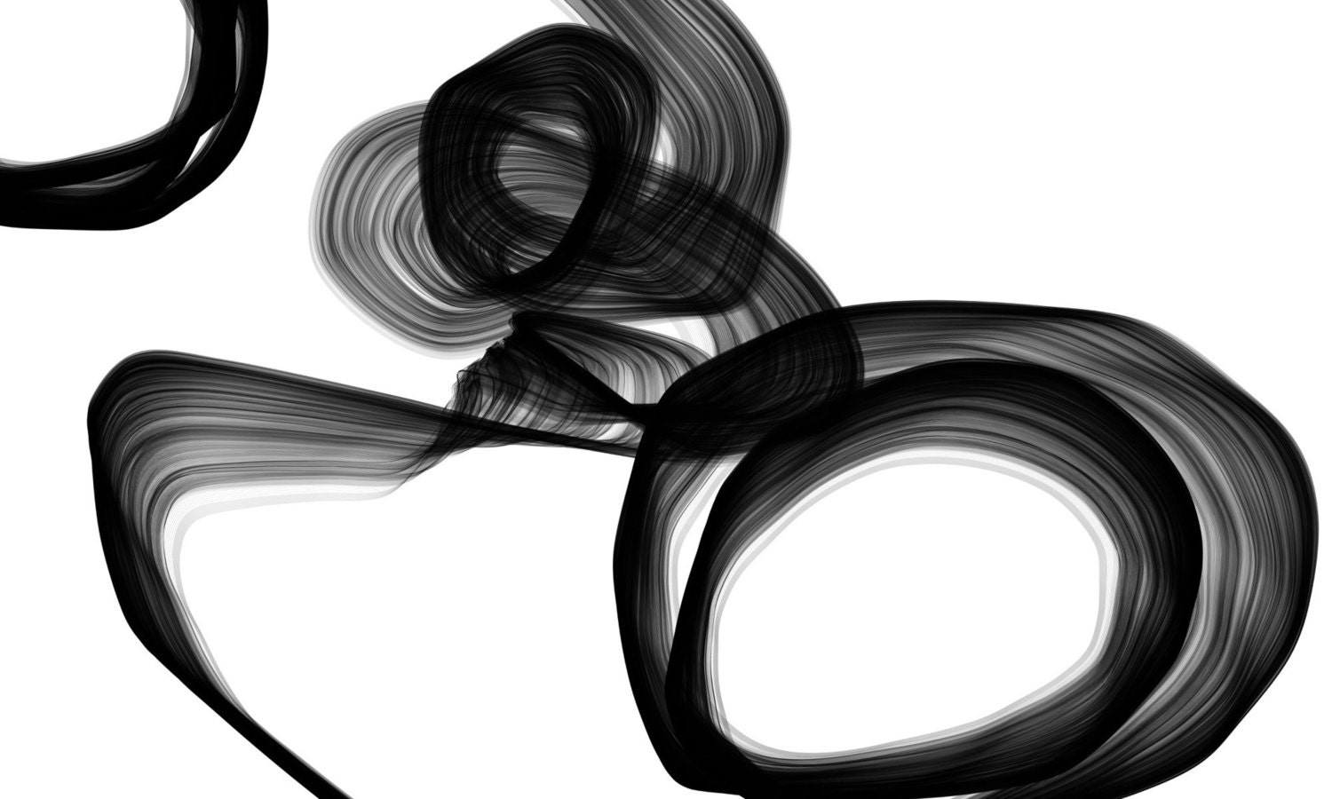 Abstract Expressionism in Black And White 30. Contemporary