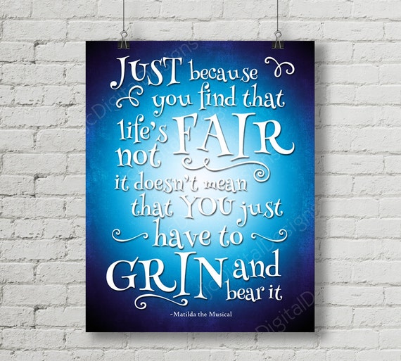 Matilda Inspired Fan Art Printable Matilda Broadway Musical