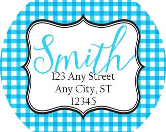 Preppy Round Address Labels & Baby Milestone by PreppyChick