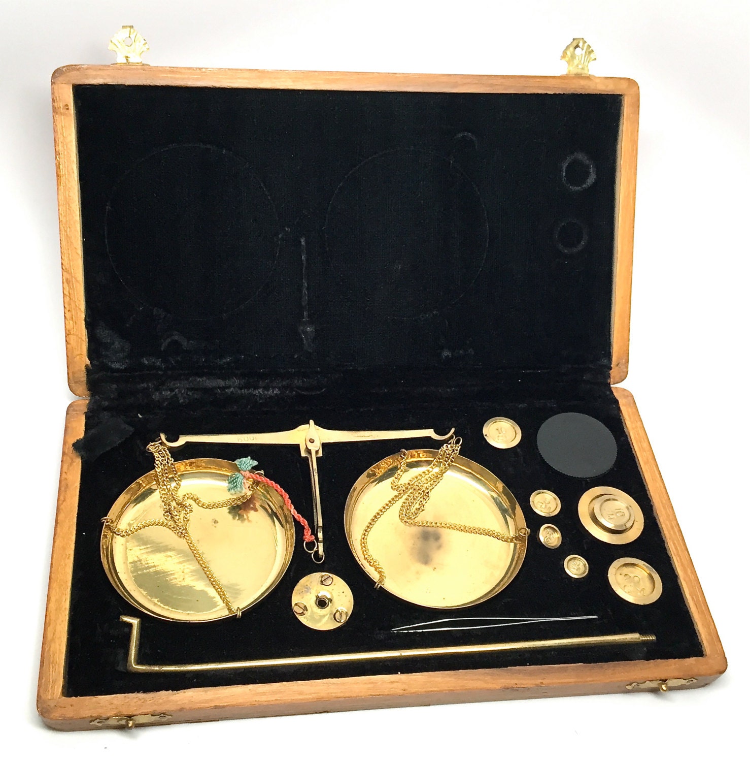 Vintage scales antique small jewelry scales made in India