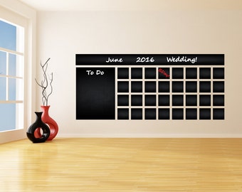 Chalkboard calendar | Etsy
