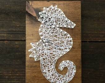 Seahorse string art | Etsy