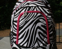 Unique zebra backpack related items | Etsy