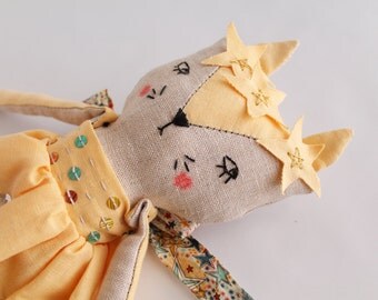 Christmas rag doll | Etsy