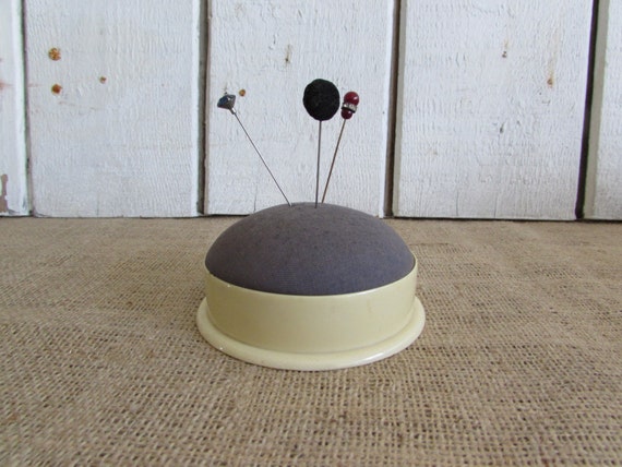 Celluloid Hat Pin Cushion Vintage Celluloid Hat Pin Cushion