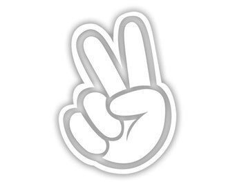 Hand peace sign | Etsy