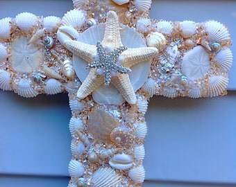Seashell cross | Etsy