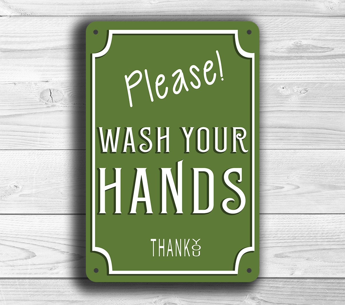 WASH YOUR HANDS Sign Please Wash your hands Sign Classic