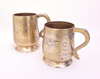 Brass tankards | Etsy