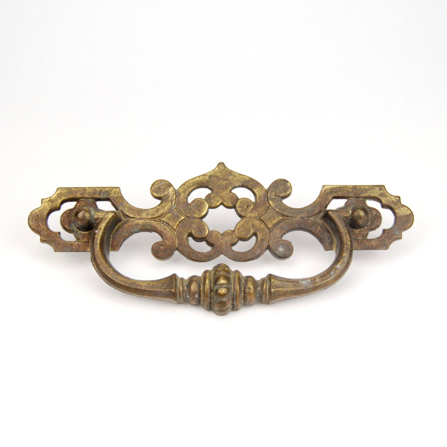 Salvage Medieval Gothic Large Bail Pull, 1 Piece, Aged Bronze, Antique ...