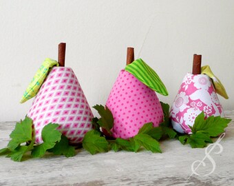 Items similar to PDF Sewing Pattern for Plush Pear Pincushion, Ornament ...