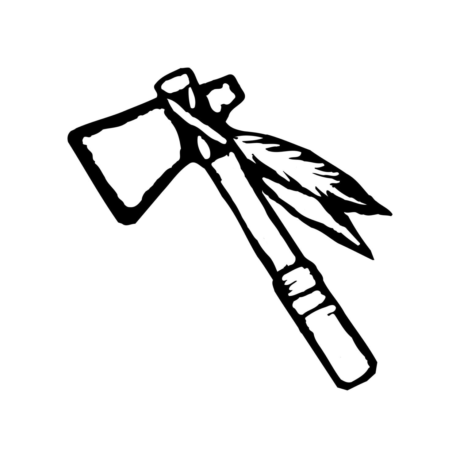Tomahawk Decal Di Cut Decal Home/Laptop/Computer/Truck/Car