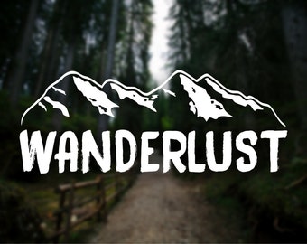 Wanderlust decal | Etsy