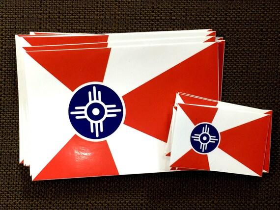 ICT Wichita Flag Decal Stickers