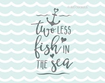 Unique two less fish related items | Etsy