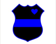 Unique police badge decal related items | Etsy