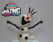 Unique olaf cake topper related items | Etsy
