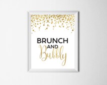 Unique brunch signs related items | Etsy