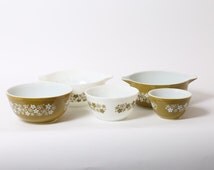 Unique pyrex crazy daisy related items | Etsy