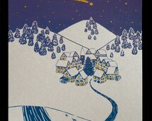 Unique paper village related items | Etsy