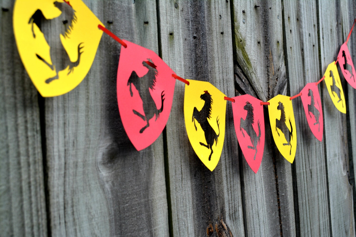 Ferrari Banner Ferrari Laser Cut Banner Ferrari Birthday