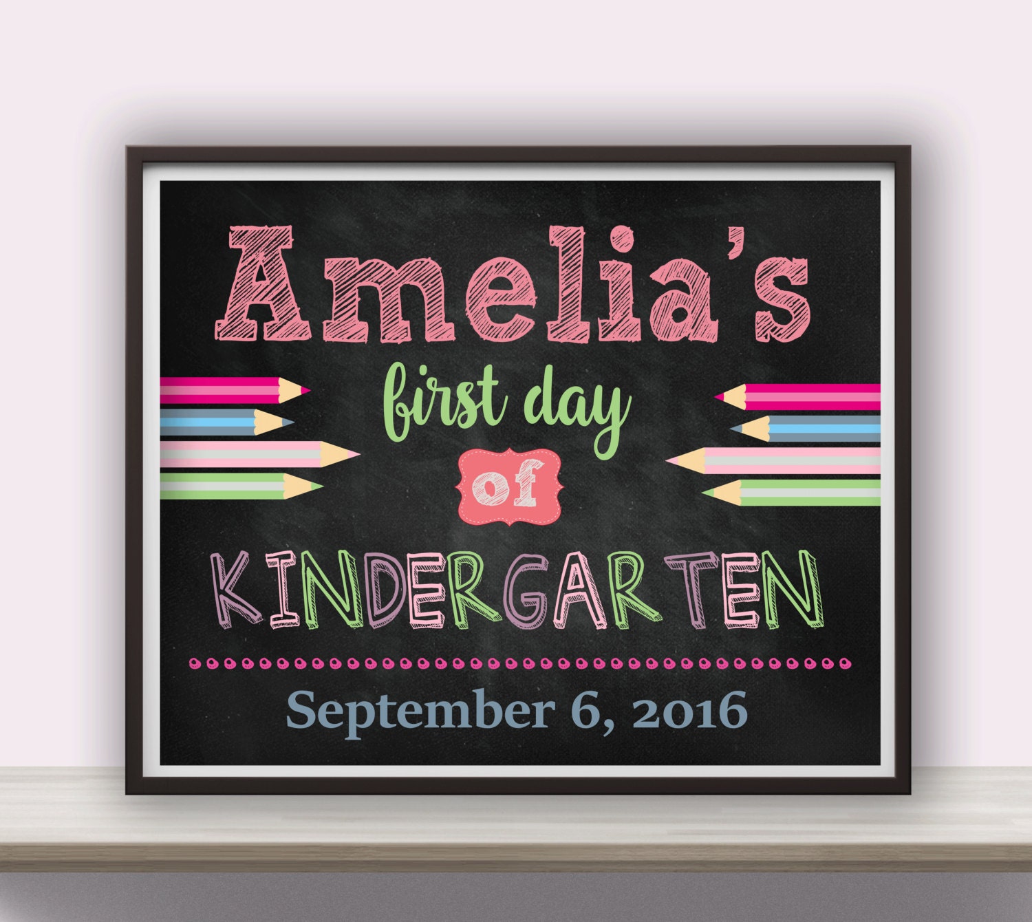 Back to School Chalkboard Sign Custom Chalkboard Sign