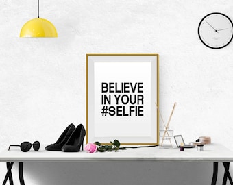 Unique selfie poster related items | Etsy