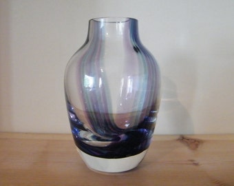 Caithness glass vase | Etsy