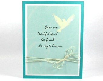 Dove sympathy card | Etsy