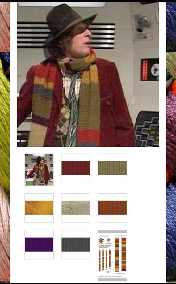 Dr. Who 4th Doctor Scarf Yarn Kit