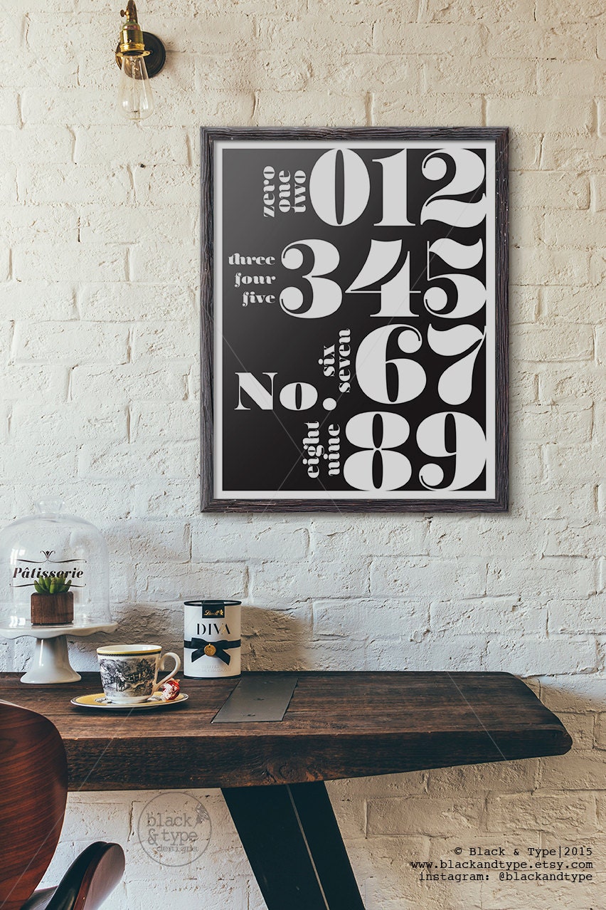 Numbers Typography typography art number typography