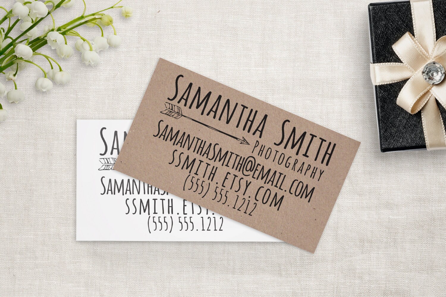 Business Card Stamp Custom Business Card or Etsy Shop Stamp