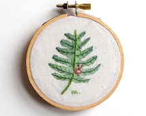 Popular items for embroidered ferns on Etsy