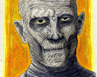 Items similar to The Mummy Movie Poster - Boris Karloff - cross stitch ...