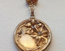 Unique lily locket related items | Etsy