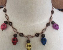Unique rainbow sugar skull related items | Etsy