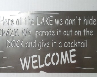 Funny lake signs | Etsy