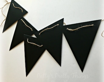 Chalkboard pennant | Etsy