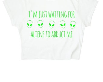 Alien crop top | Etsy